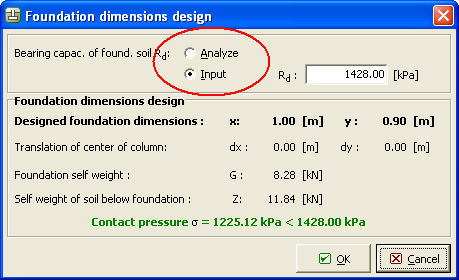 Geometry | Program Spread Footing | GEO5 | Online Help